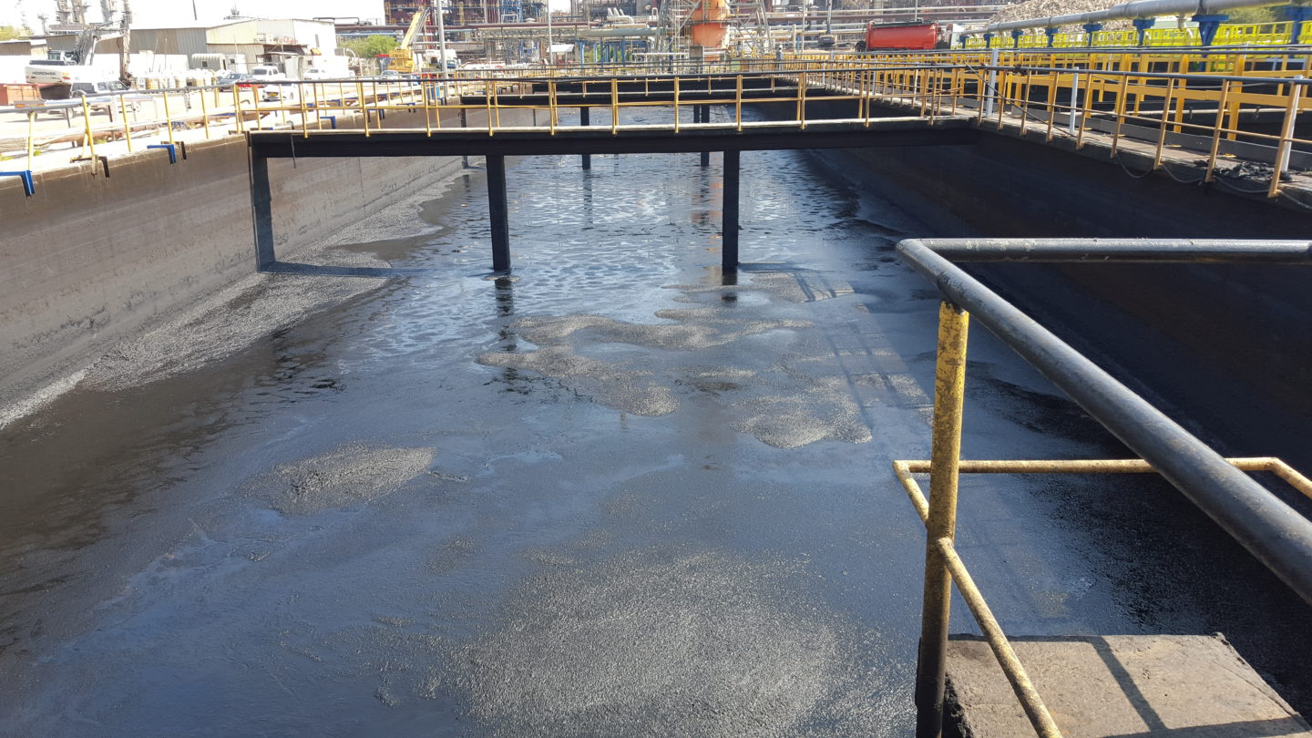 Sludge in the refinery. This is just one of the hazardous wastes Green ...